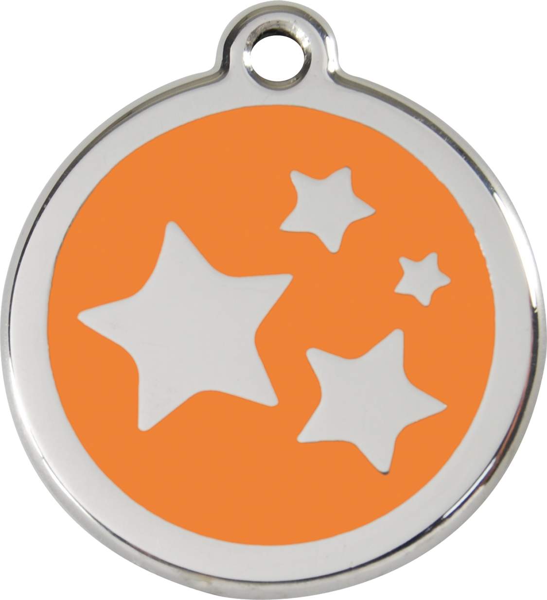 Red Dingo Dog ID Tag Stars Medium, globaldogshop.com - Red Dingo